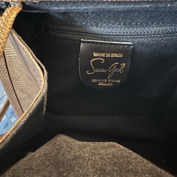 Susan Gail | Bags | Authentic Vintage Susan Gail Genuine Snake Bellido ...